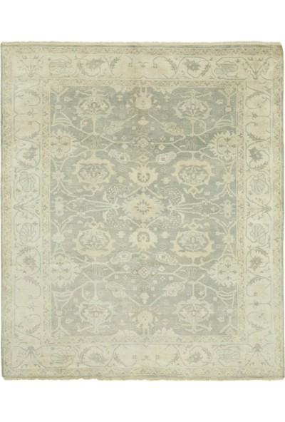 Bespoky Oushak Xl Bej 250X300 cm Geleneksel Oryantal Yün-Pamuk El Dokuma Alan Halısı