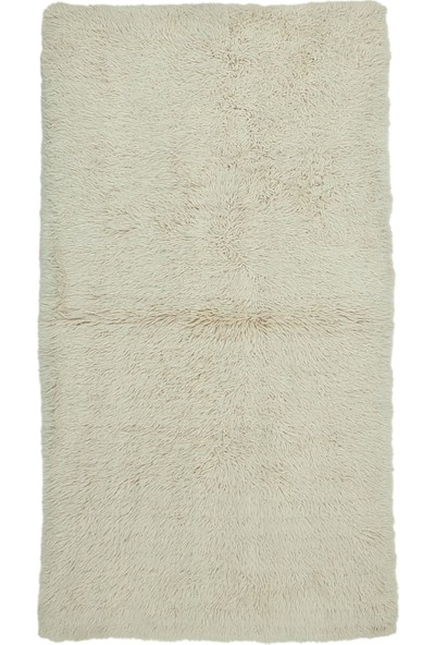 Bespoky Tulu Bej 114X203 cm Göçebe Yün-Pamuk El Dokuma Alan Halısı