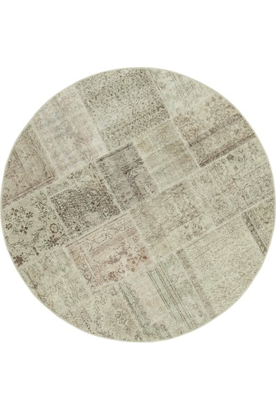 Bespoky Fourtypatch Bej 180X180 cm Patchwork Yün-Pamuk El Dokuma Alan Halısı Bespoky Fourtypatch Bej 180X180 cm Patchwork Yün-Pamuk El Dokuma Alan Halısı