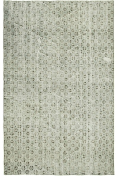 Bespoky Overdyed Gri 184X275 cm Nostaljik Boyalı Yün-Pamuk El Dokuma Alan Halısı