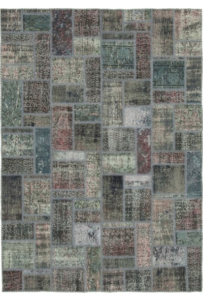 Bespoky Fourtypatch Gri 171X238 cm Patchwork Yün-Pamuk El Dokuma Alan Halısı Bespoky Fourtypatch Gri 171X238 cm Patchwork Yün-Pamuk El Dokuma Alan Halısı