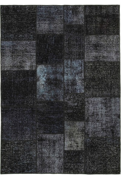 Bespoky Fourtypatch Siyah 172X241 cm Patchwork Yün-Pamuk El Dokuma Alan Halısı Bespoky Fourtypatch Siyah 172X241 cm Patchwork Yün-Pamuk El Dokuma Alan Halısı