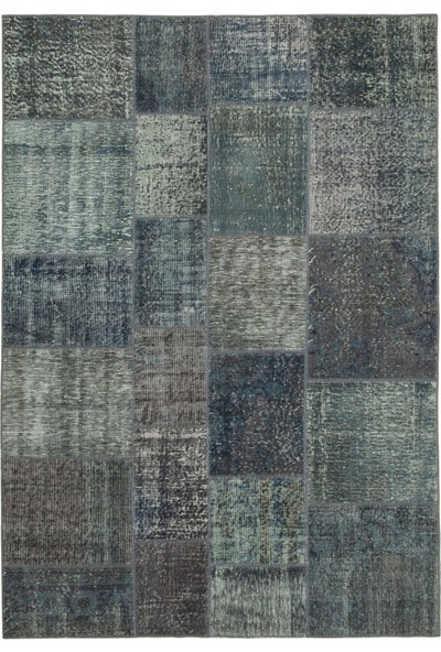 Bespoky Fourtypatch Gri 170X242 cm Patchwork Yün-Pamuk El Dokuma Alan Halısı Bespoky Fourtypatch Gri 170X242 cm Patchwork Yün-Pamuk El Dokuma Alan Halısı