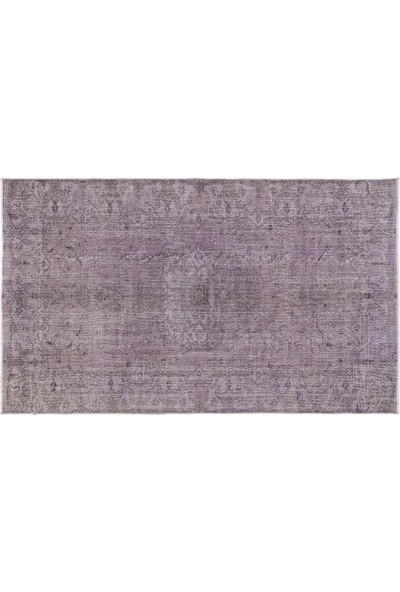 Bespoky Vintage Mor 166X281 cm Geleneksel Oryantal Yün Pamuk El Dokuma Alan Halısı