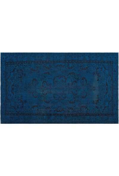 Bespoky Vintage Mavi 162X270 cm Geleneksel Oryantal Yün Pamuk El Dokuma Alan Halısı Bespoky Vintage Mavi 162X270 cm Geleneksel Oryantal Yün Pamuk El Dokuma Alan Halısı