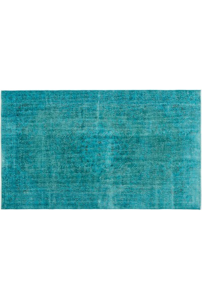 Bespoky Vintage Turkuaz 170X277 cm Geleneksel Oryantal Yün Pamuk El Dokuma Alan Halısı Bespoky Vintage Turkuaz 170X277 cm Geleneksel Oryantal Yün Pamuk El Dokuma Alan Halısı