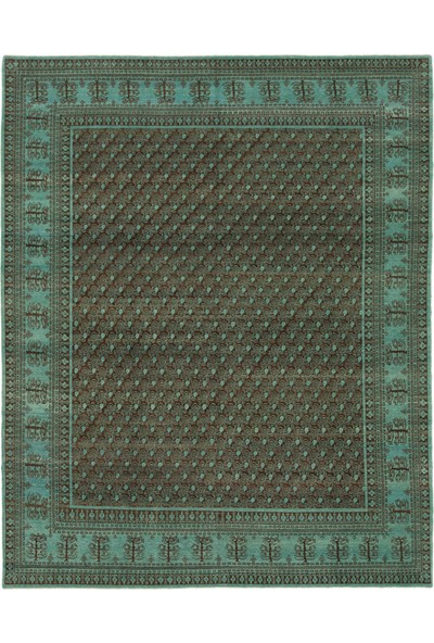 Bespoky Oushak Turkuaz 240X300 cm Geleneksel Oryantal Yün-Pamuk El Dokuma Alan Halısı Bespoky Oushak Turkuaz 240X300 cm Geleneksel Oryantal Yün-Pamuk El Dokuma Alan Halısı