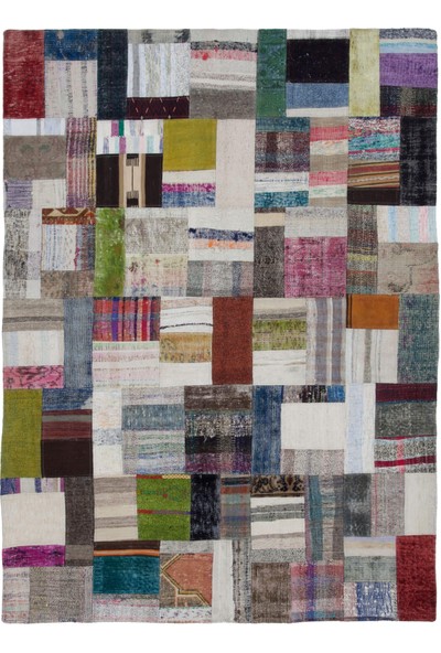 Bespoky Chaput 175X240 cm Patchwork Yün-Pamuk El Dokuma Kilim Alan Halısı Bespoky Chaput 175X240 cm Patchwork Yün-Pamuk El Dokuma Kilim Alan Halısı