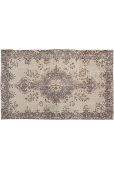 Bespoky Vintage 170X278 cm Geleneksel Oryantal Yün Pamuk El Dokuma Alan Halısı