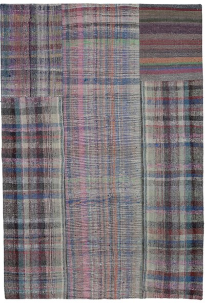 Bespoky Chaput 203X300 cm Patchwork Yün-Pamuk El Dokuma Kilim Alan Halısı Bespoky Chaput 203X300 cm Patchwork Yün-Pamuk El Dokuma Kilim Alan Halısı
