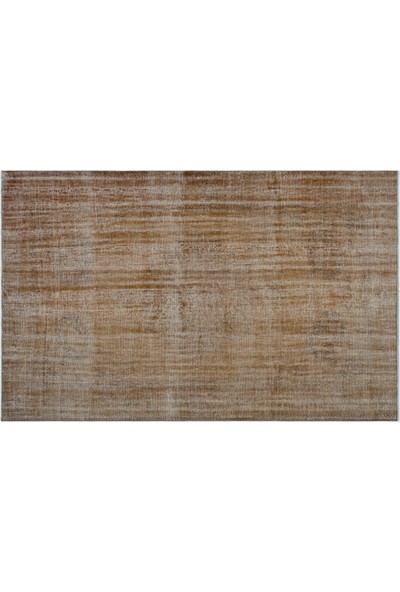 Bespoky Vintage Kahve 183X288 cm Göbekli Yün Pamuk El Dokuma Alan Halısı