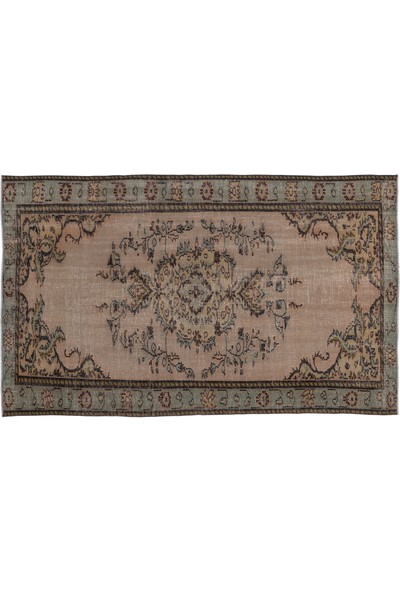 Bespoky Vintage 166X273 cm Geleneksel Oryantal Yün Pamuk El Dokuma Alan Halısı