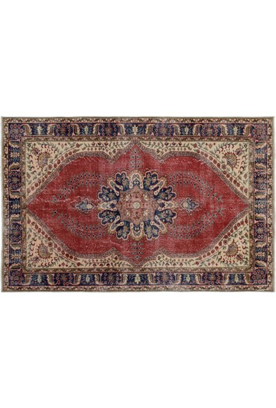 Bespoky Vintage 173X270 cm Geleneksel Oryantal Yün Pamuk El Dokuma Alan Halısı