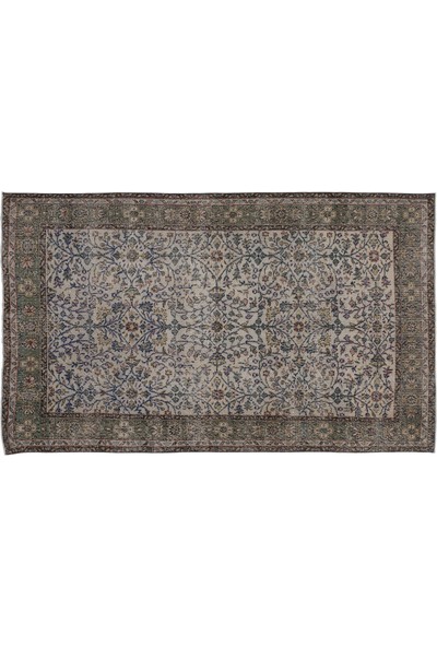 Bespoky Vintage 163X274 cm Geleneksel Oryantal Yün Pamuk El Dokuma Alan Halısı