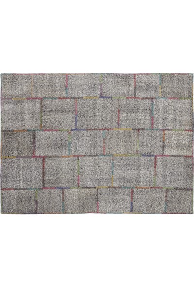 Bespoky Kilim Patchwork 160X230 cm Patchwork Yün Pamuk El Dokuma Alan Halısı Bespoky Kilim Patchwork 160X230 cm Patchwork Yün Pamuk El Dokuma Alan Halısı