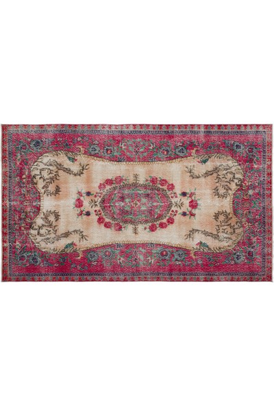 Bespoky Vintage 163X280 cm Geleneksel Oryantal Yün Pamuk El Dokuma Alan Halısı