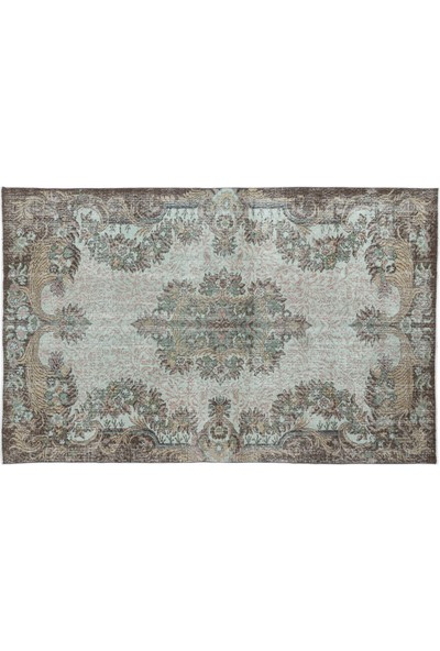 Bespoky Vintage 174X275 cm Geleneksel Oryantal Yün Pamuk El Dokuma Alan Halısı