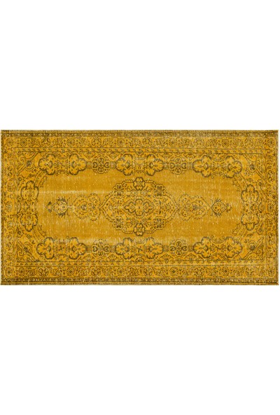 Bespoky Vintage 153X261 cm Geleneksel Oryantal Yün Pamuk El Dokuma Alan Halısı