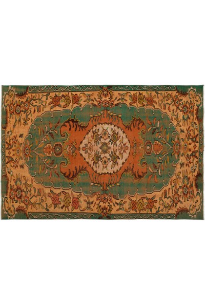 Bespoky Vintage 176X267 cm Geleneksel Oryantal Yün Pamuk El Dokuma Alan Halısı