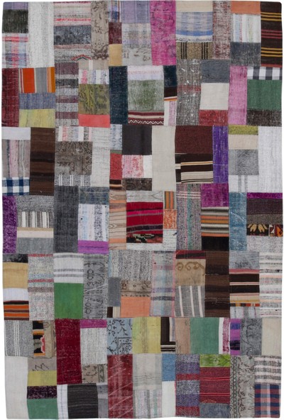 Bespoky Chaput 200X300 cm Patchwork Yün-Pamuk El Dokuma Kilim Alan Halısı Bespoky Chaput 200X300 cm Patchwork Yün-Pamuk El Dokuma Kilim Alan Halısı