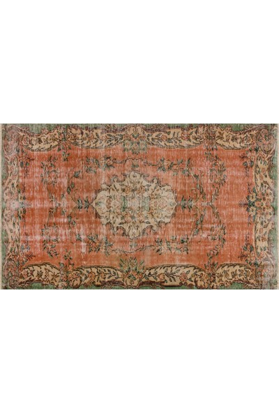 Bespoky Vintage 165X277 cm Geleneksel Oryantal Yün Pamuk El Dokuma Alan Halısı