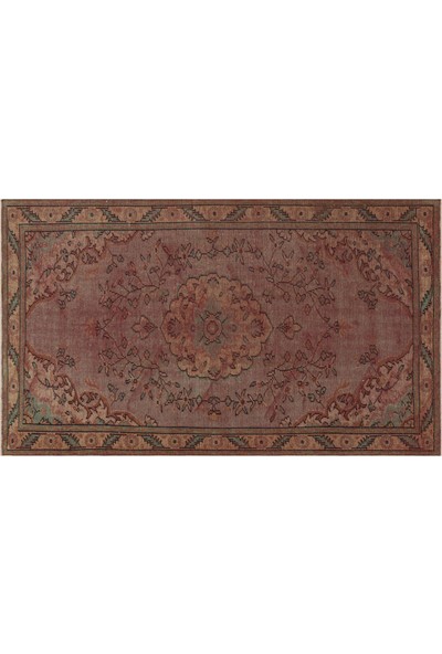 Vintage 161X273 cm Geleneksel Oryantal Yün Pamuk El Dokuma Alan Halısı