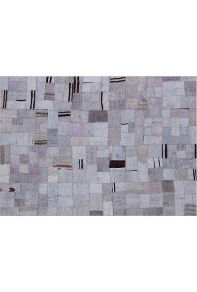 Bespoky Kilim Patchwork 170X240 cm Patchwork Yün Pamuk El Dokuma Alan Halısı
