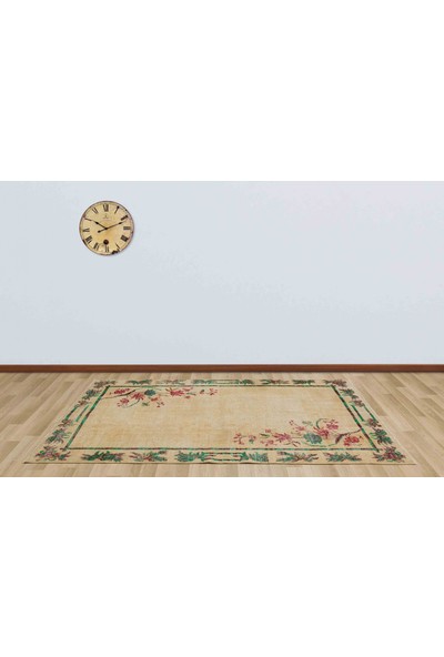 Bespoky Vintage 143X247 cm Geleneksel Oryantal Yün Pamuk El Dokuma Alan Halısı