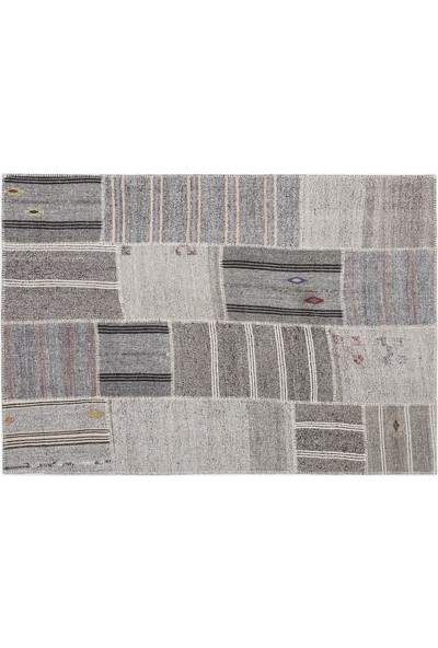 Bespoky Kilim Patchwork 160X230 cm Patchwork Yün Pamuk El Dokuma Alan Halısı Bespoky Kilim Patchwork 160X230 cm Patchwork Yün Pamuk El Dokuma Alan Halısı