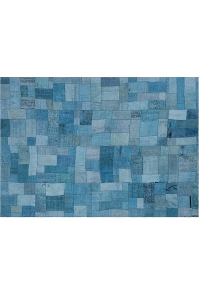 Bespoky Kilim Patchwork 160X225 cm Patchwork Yün Pamuk El Dokuma Alan Halısı