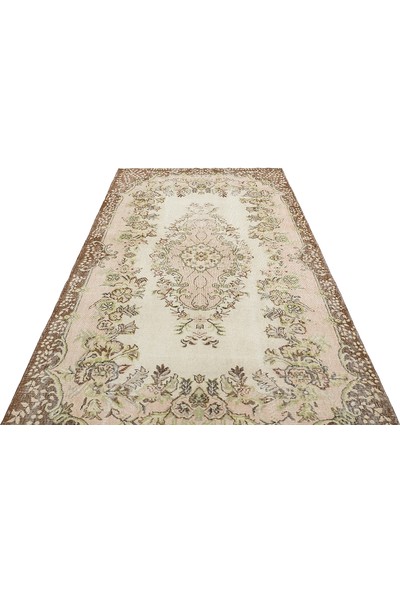 Bespoky Vintage 174X278 cm Geleneksel Oryantal Yün Pamuk El Dokuma Alan Halısı