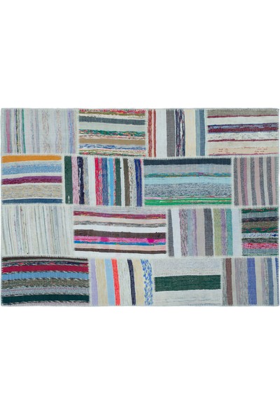 Bespoky Kilim Patchwork 160X230 cm Patchwork Yün Pamuk El Dokuma Alan Halısı Bespoky Kilim Patchwork 160X230 cm Patchwork Yün Pamuk El Dokuma Alan Halısı