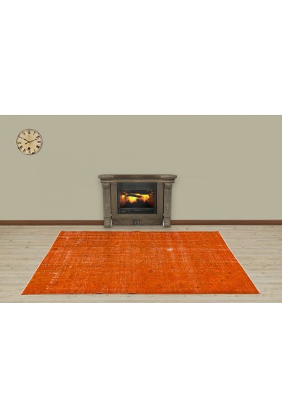 Bespoky Vintage 124X207 cm Geleneksel Oryantal Yün Pamuk El Dokuma Alan Halısı