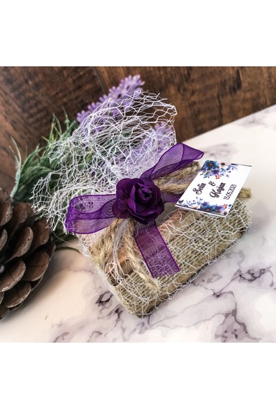 Doka Süs 50 Adet Çiçekli Ahşap Mumluk Nikah Şekeri Bebek Şekeri