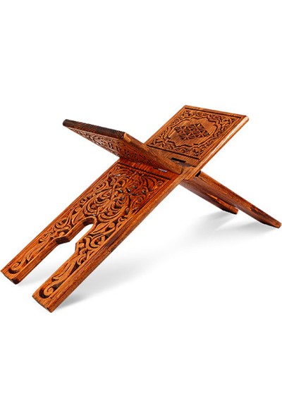 İcma Selçuklu Oymalı Ahşap Rahle Orta 18,5X55 cm İcma Selçuklu Oymalı Ahşap Rahle Orta 18,5X55 cm