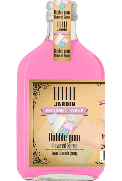 Jardin Sakız Bubble Gum Aromalı Şurup 200 ml Jardin Sakız Bubble Gum Aromalı Şurup 200 ml