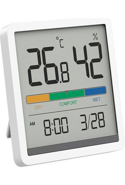 Miiw Xiaomi Miiiiw Mute Sıcaklık ve Nem Saati (Yurt Dışından)