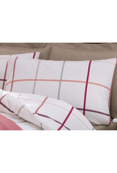 English Home Glam Check Pamuklu 2'li Yastık Kılıfı 50X70 cm Pembe English Home Glam Check Pamuklu 2'li Yastık Kılıfı 50X70 cm Pembe