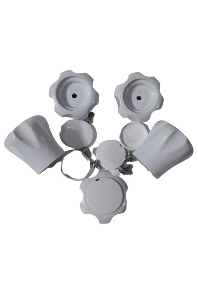 Selman Usta 5 Adet Panel Radyatör Vana Başlığı 5 mm Petek Vana Kapağı Plastik ve Vidalı