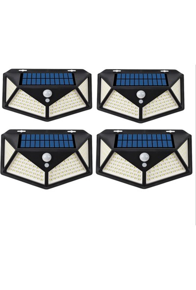 Spysoft Solar Güneş Enerjili Bahçe Lambası 114 LED 4lü Paket Spysoft Solar Güneş Enerjili Bahçe Lambası 114 LED 4lü Paket