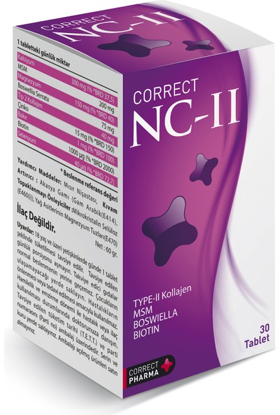 Correct Pharma NC II TİP 2 KOLAJEN Correct Pharma NC II TİP 2 KOLAJEN