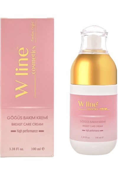 Wline Göğüs Bakım Kremi -Büyütücu-Dikleştirici 100 ml