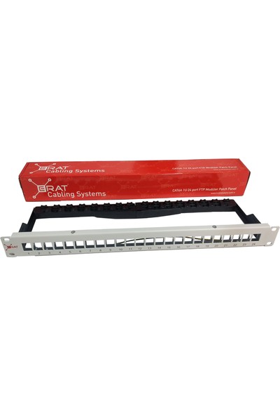 Erat CAT6A Ftp Bakır Sonlandırma Paneli Patch Panel Erat CAT6A Ftp Bakır Sonlandırma Paneli Patch Panel