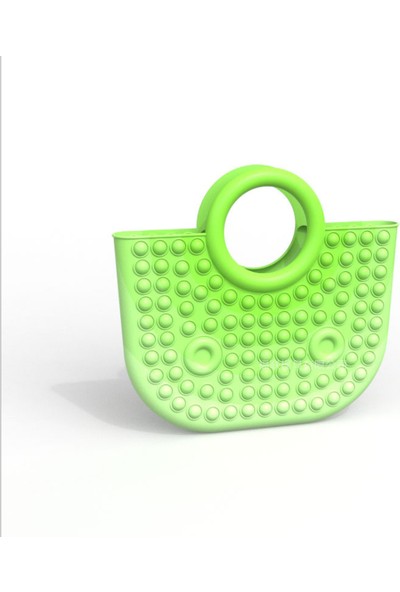 Ruicheng Push It Pop Kadın Silikon El Çantası Yeşil (Yurt Dışından) (Yurt Dışından)