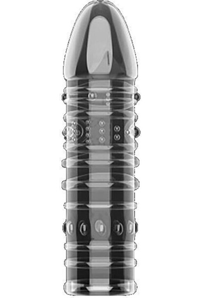 İmmunace Syhsaglık Şeffaf Esnek Silikonlu Uzun Kullanışlı Prezervatif Tipi Tırtıklı Penis Kılıfı