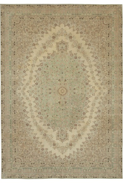 Farsi Bej 252X360 cm Geleneksel Oryantal Yün-Pamuk El Dokuma Alan Halısı Farsi Bej 252X360 cm Geleneksel Oryantal Yün-Pamuk El Dokuma Alan Halısı