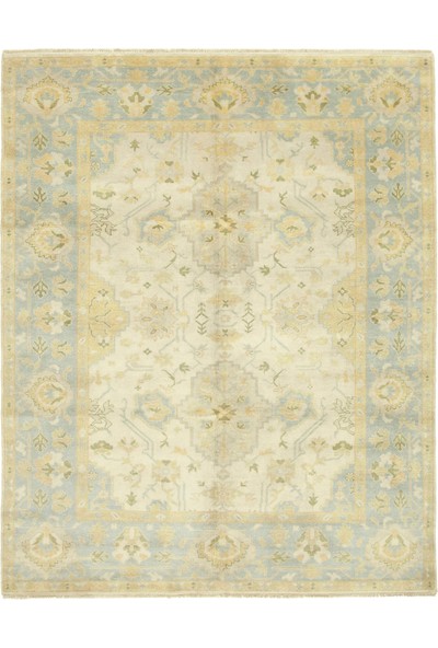 Bespoky Oushak Xl Bej 239X305 cm Geleneksel Oryantal Yün-Pamuk El Dokuma Alan Halısı