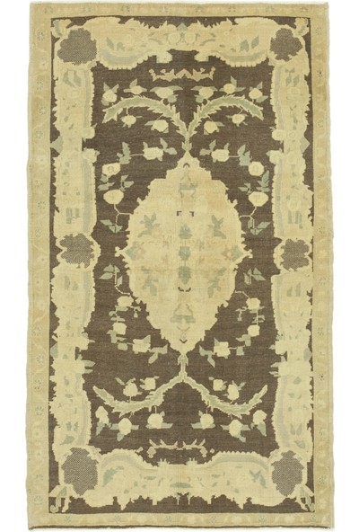 Bespoky Taspinar Bej 131X234 cm Göçebe Yün-Pamuk El Dokuma Alan Halısı