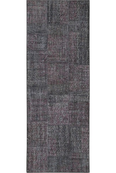 Bespoky Fourtypatch Gri 86X232 cm Patchwork Yün-Pamuk El Dokuma Alan Halısı Bespoky Fourtypatch Gri 86X232 cm Patchwork Yün-Pamuk El Dokuma Alan Halısı
