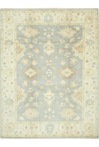 Bespoky Oushak Xl Bej 274X363 cm Geleneksel Oryantal Yün-Pamuk El Dokuma Alan Halısı